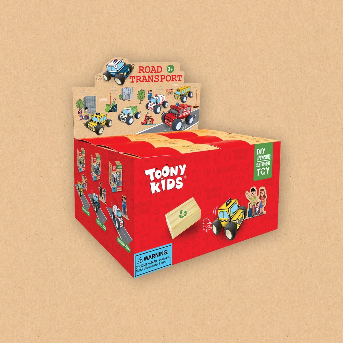 DIY TOY SET - ROAD TRANSPORT COLLECTION - RECYCLING SUPER CAR – ToonyKids